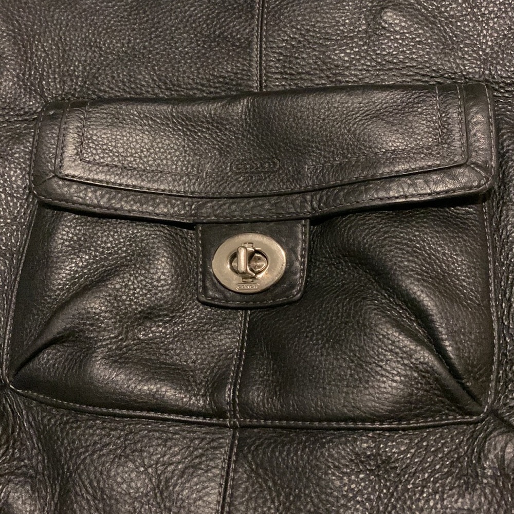 Coach Vintage Penelope Black Leather Messenger/Cross … - Gem
